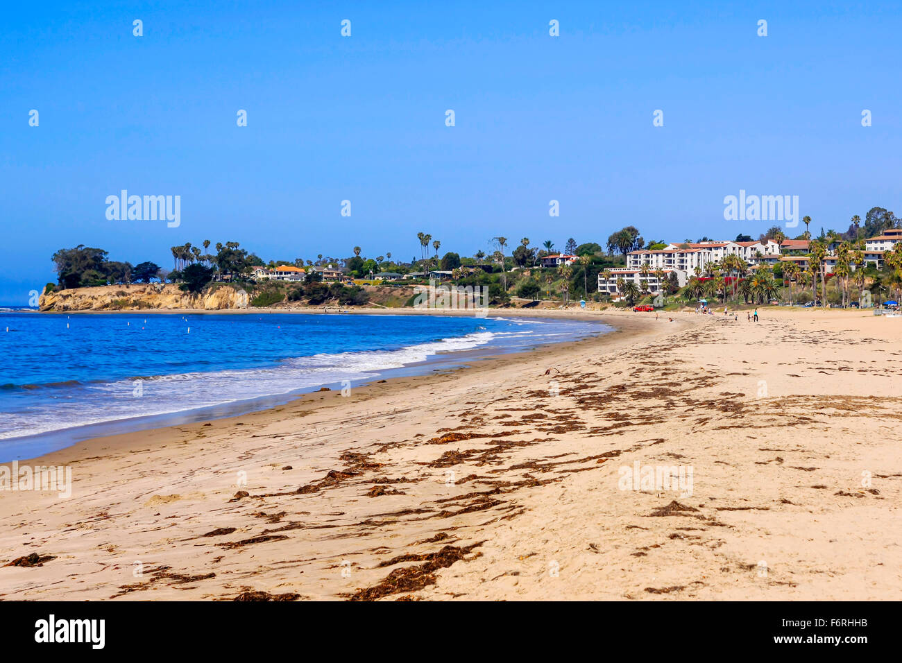Santa Barbara Shoreline beach looking North towards Shoreline Park ...