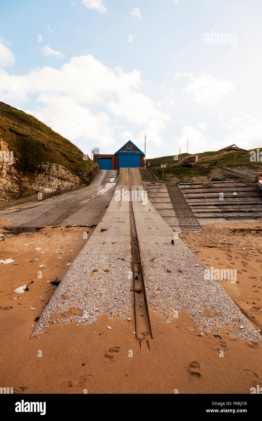 Old lifeboat slipway station north landing flamborough head yorkshire ...