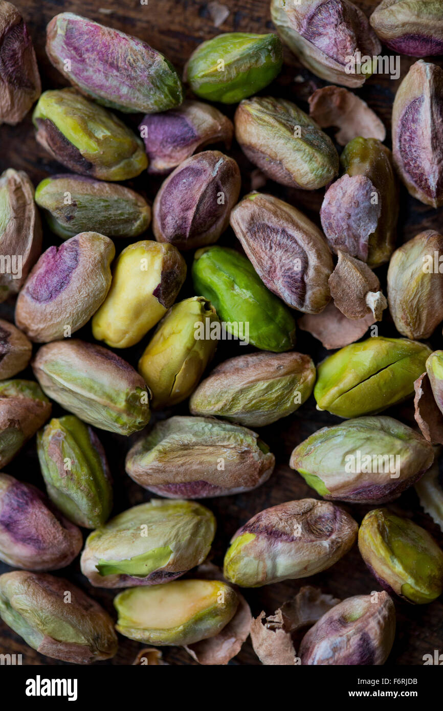 Pistachios Close Up, Shelled Nuts Stock Photo - Alamy