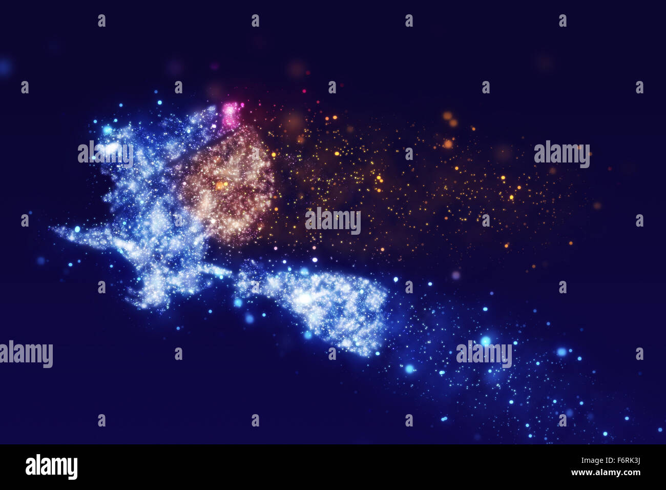 illustration of Epiphany on blue background Stock Photo - Alamy