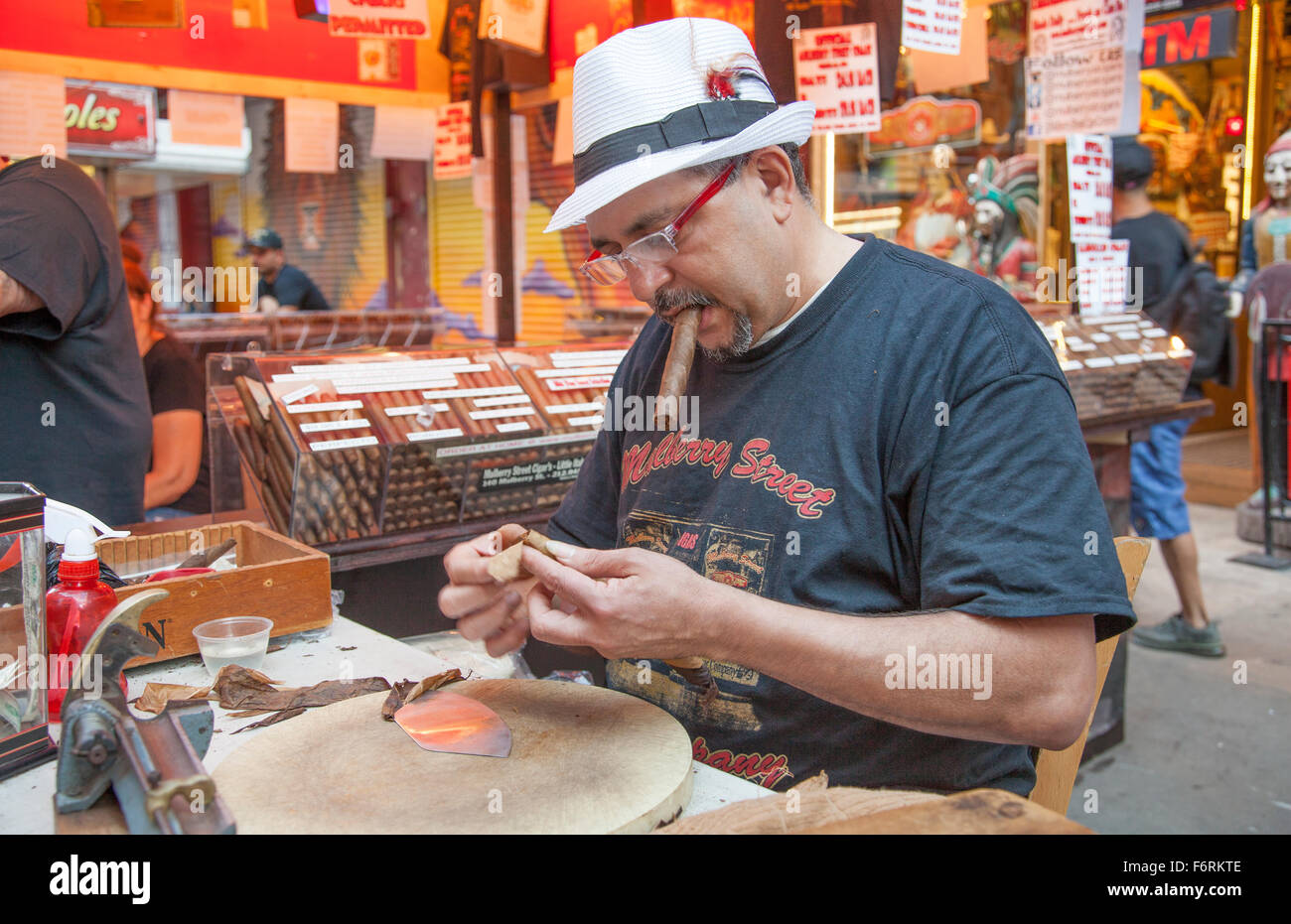 Little Italy Manhattan New York City, New York italian man rolling ...