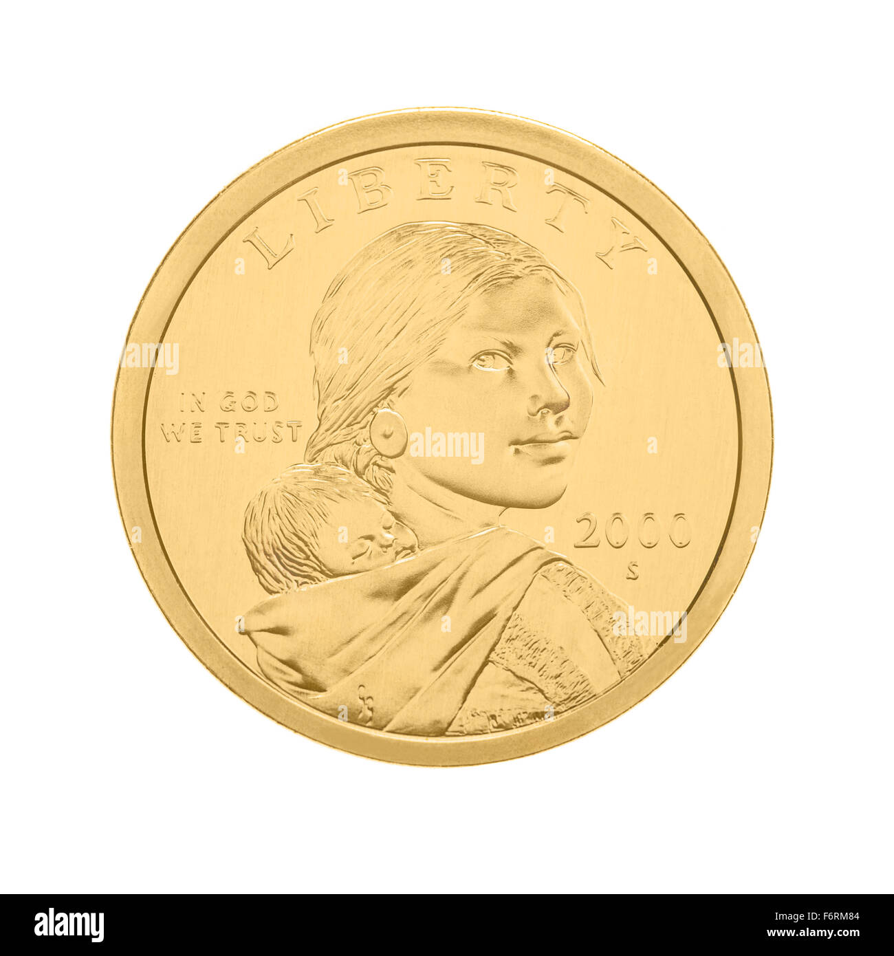 Money flying gold coin Cut Out Stock Images & Pictures - Alamy