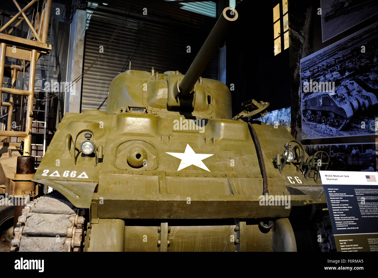 D Day,Sherman M4A4 Medium Tank,Overlord Museum,Omaha Beach,Colleville ...