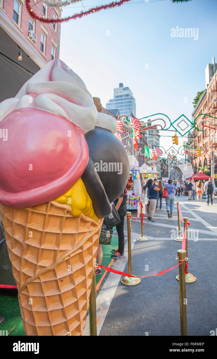 Street fair in Little Italy Manhattan New York City, New York Stock ...