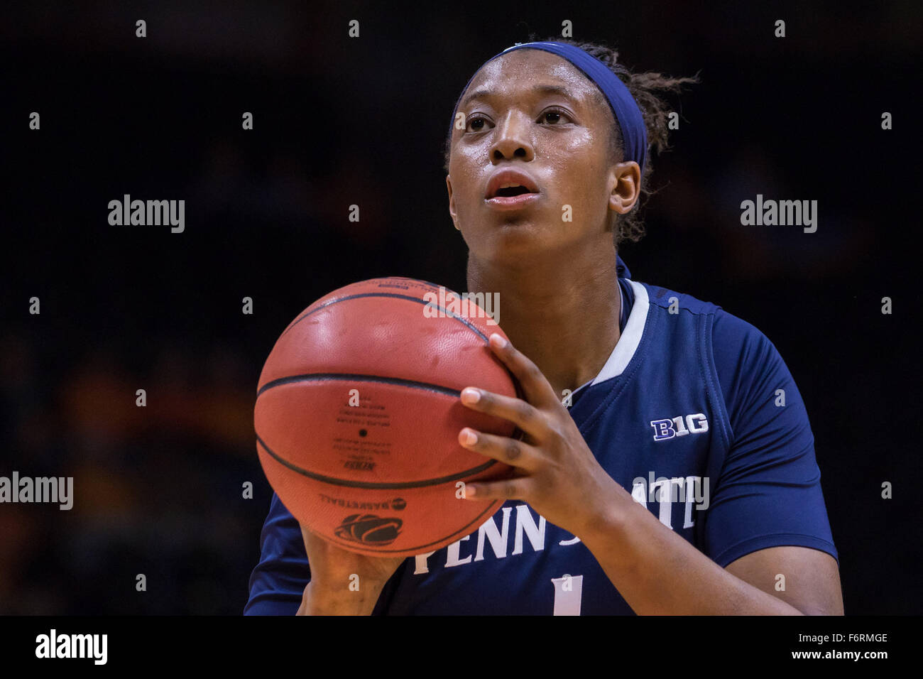 November 18, 2015: Candice Agee #1 of the Penn State Lady Lions shoots ...