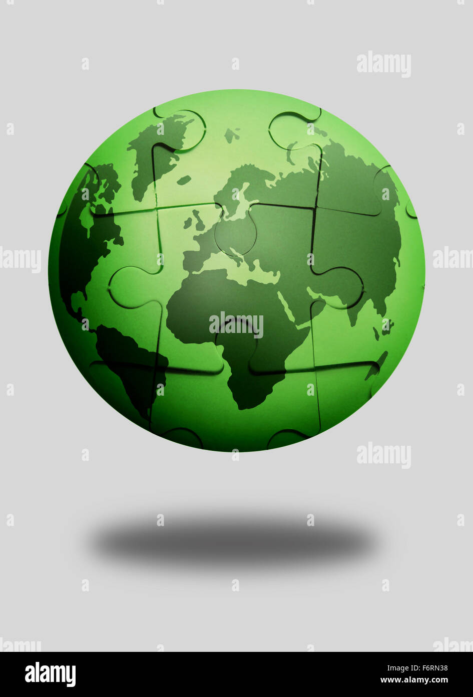 Jigsaw world global communications Stock Photo - Alamy