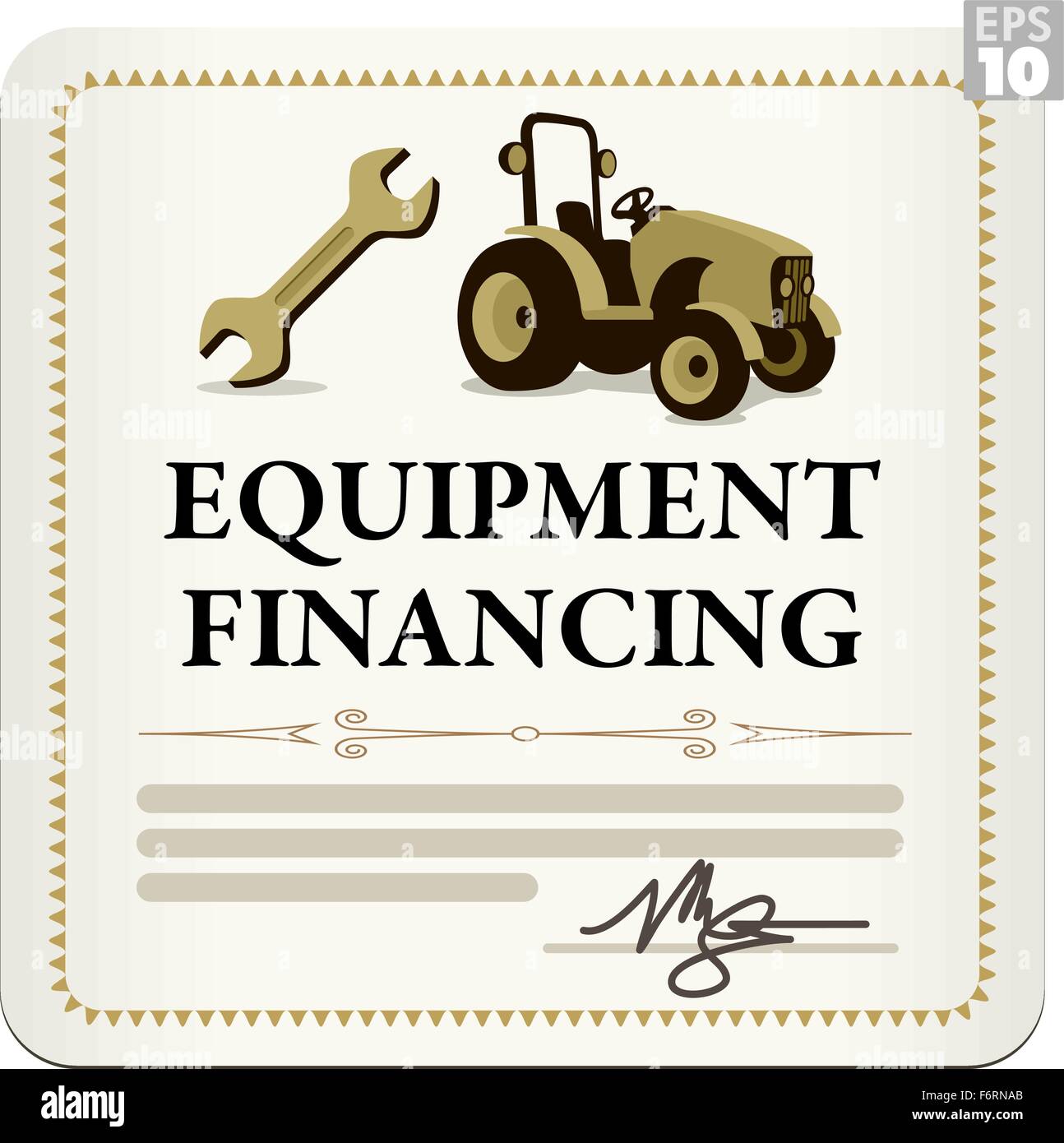 Loan agreement vector vectors hi-res stock photography and images - Alamy