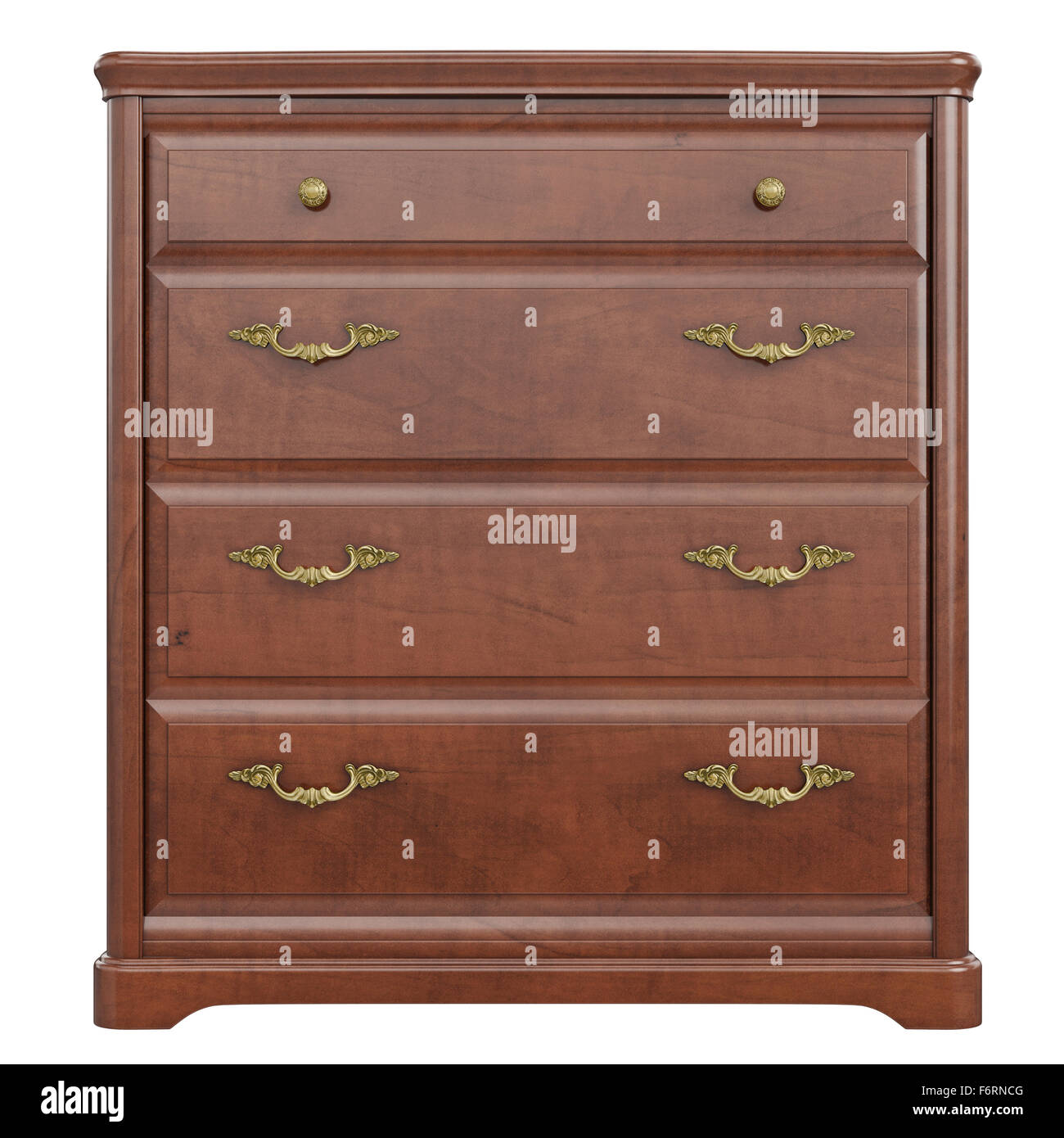 Wooden dresser classic, front view Stock Photo - Alamy