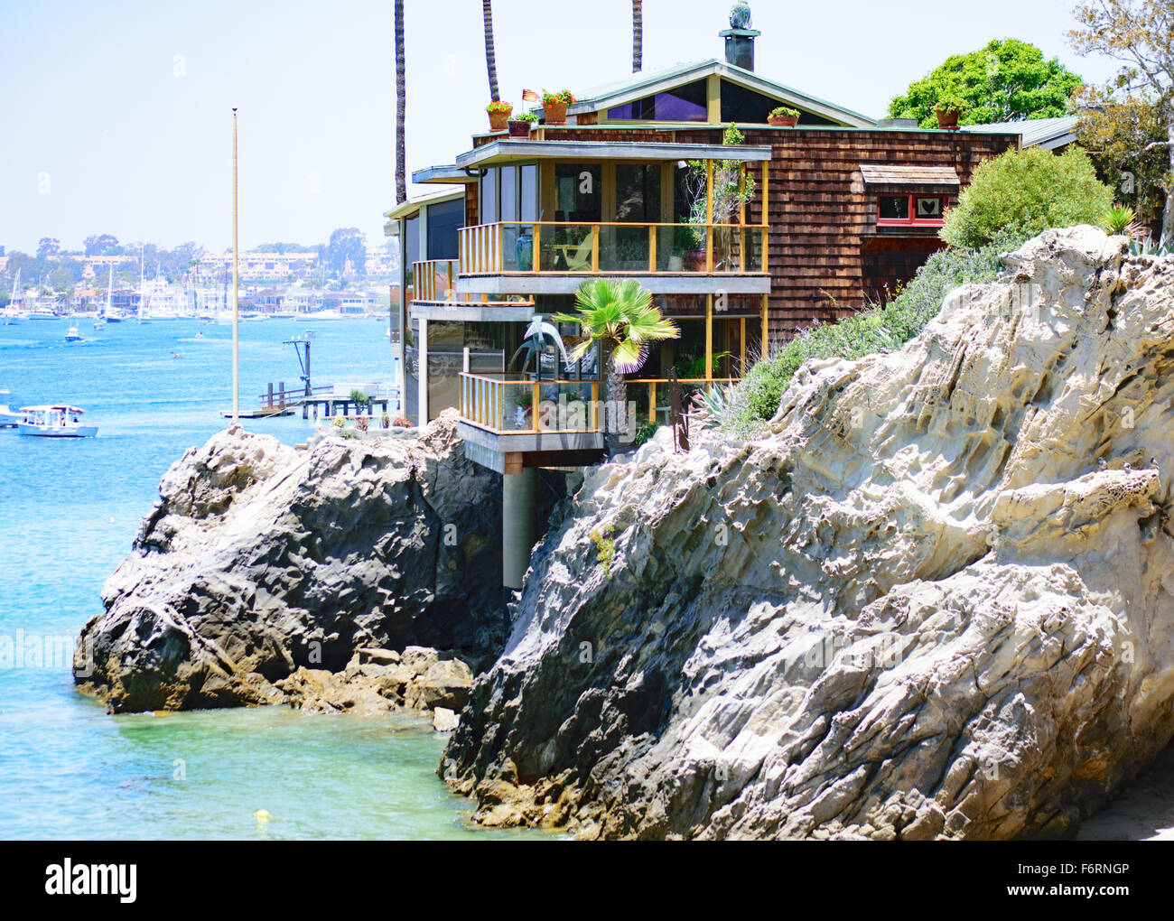 House on a Cliff Stock Photo - Alamy