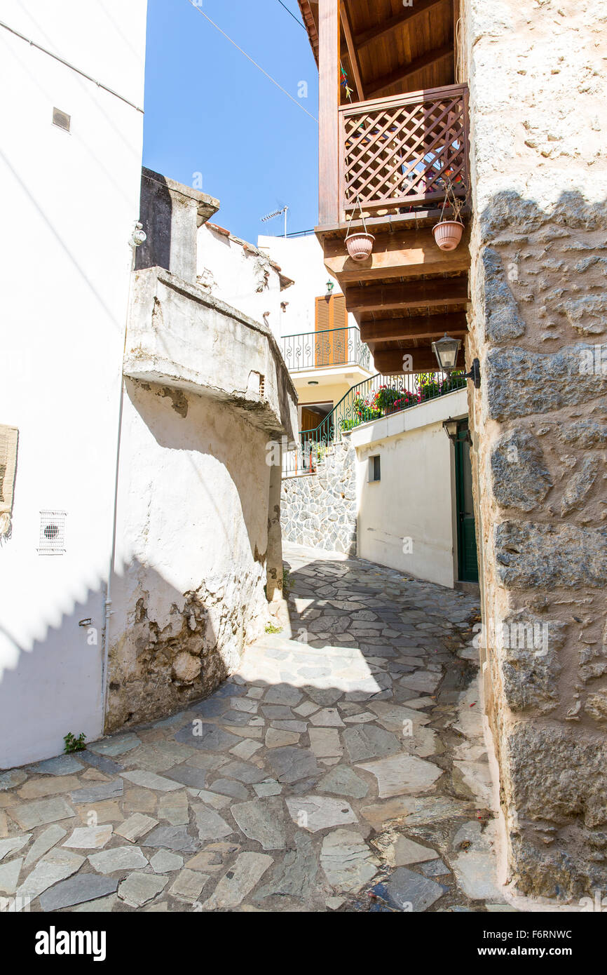 Monastery (friary) in Messara Valley at Crete island in Greece. Messara ...