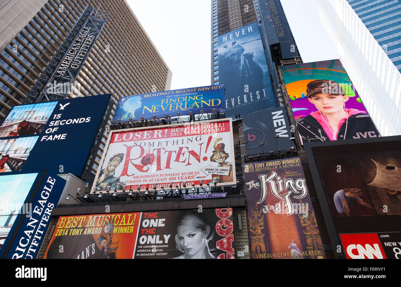 New york broadway musical billboards hi-res stock photography and ...