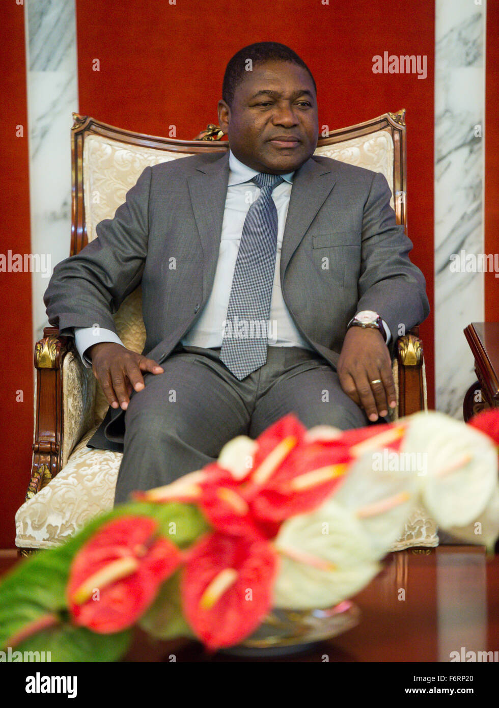 Maputo, Mozambique. 19th Nov, 2015. President of Mozambique, Filipe ...
