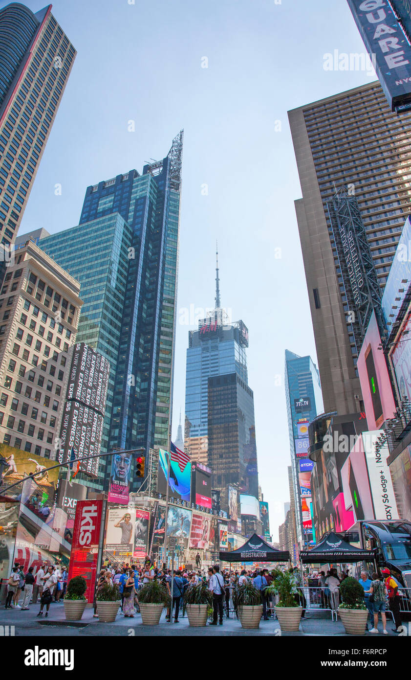 Manhattan New York City Times Square billboards and advertising signs ...