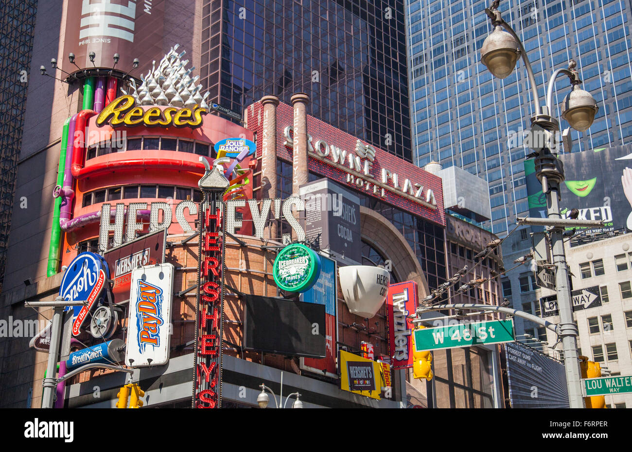 Manhattan New York City Times Square billboards and advertising signs ...