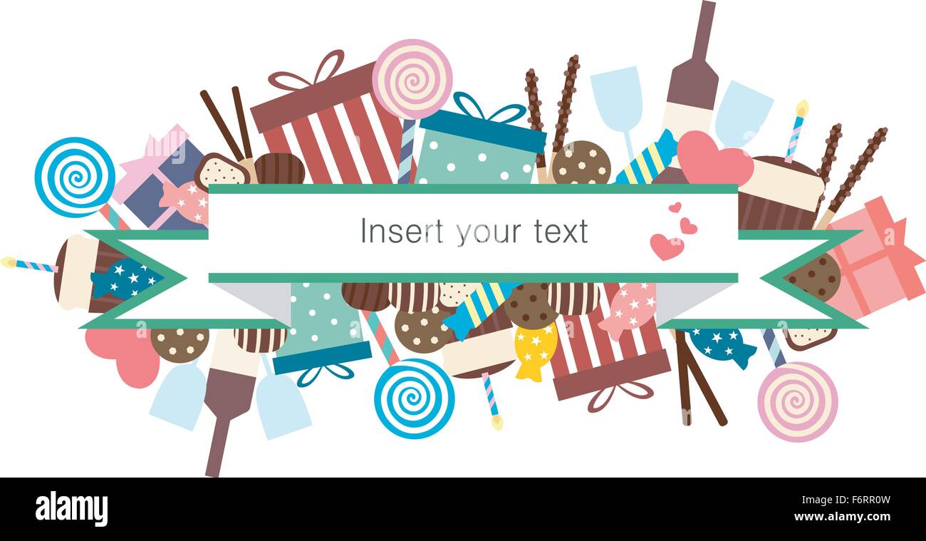 event banner with celebration object Stock Vector Image & Art - Alamy