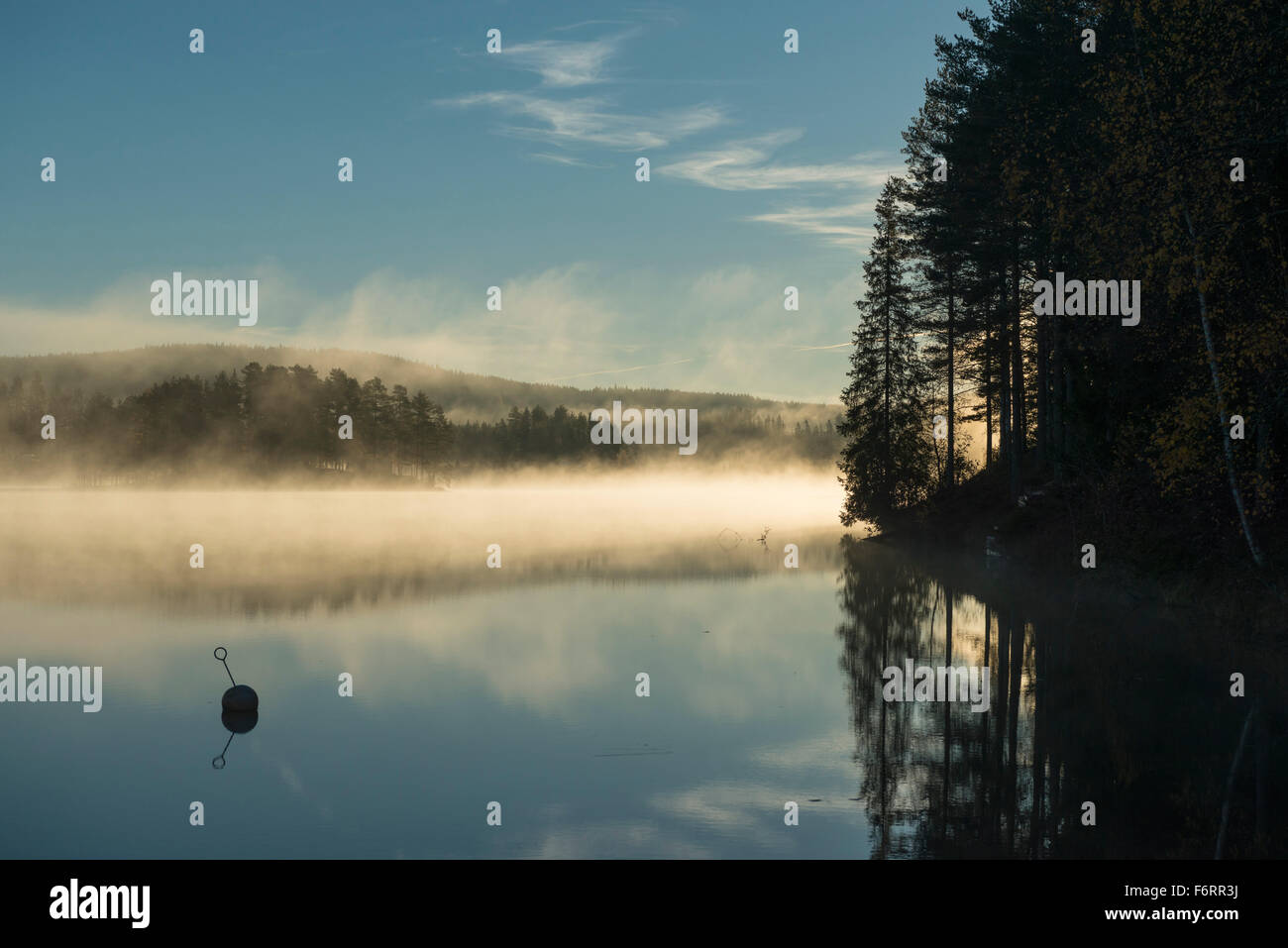 Mist at lake hi-res stock photography and images - Alamy