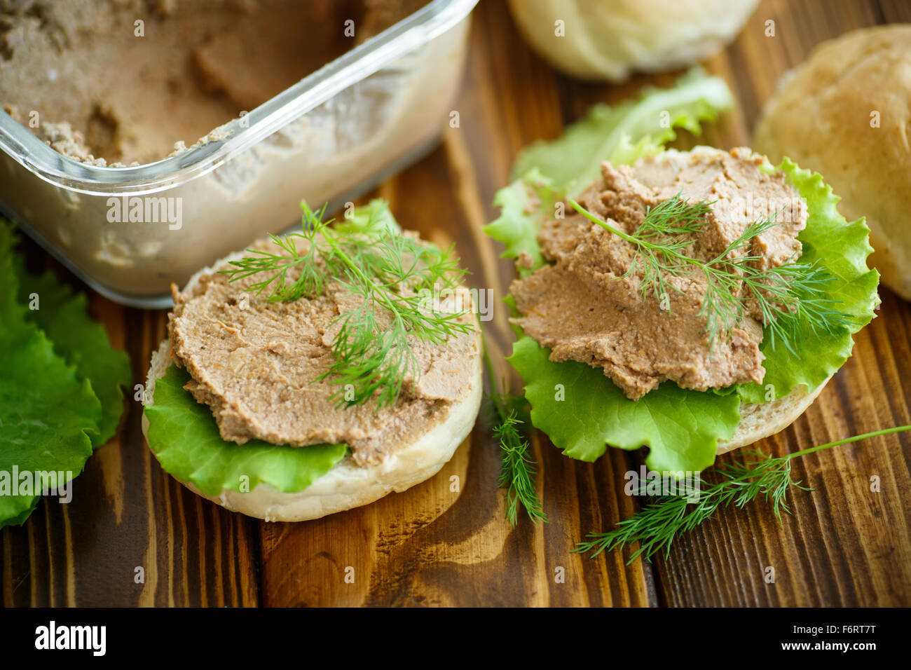 Pate on toasted bread hi-res stock photography and images - Alamy