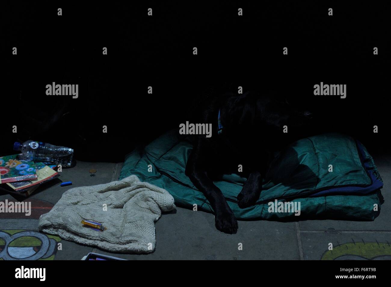 Homeless street art Stock Photo - Alamy