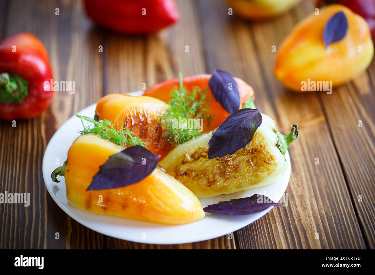 Frying pan colorful peppers hi-res stock photography and images - Alamy