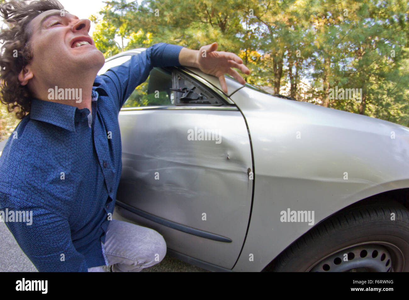 Man shouting car crash hi-res stock photography and images - Alamy