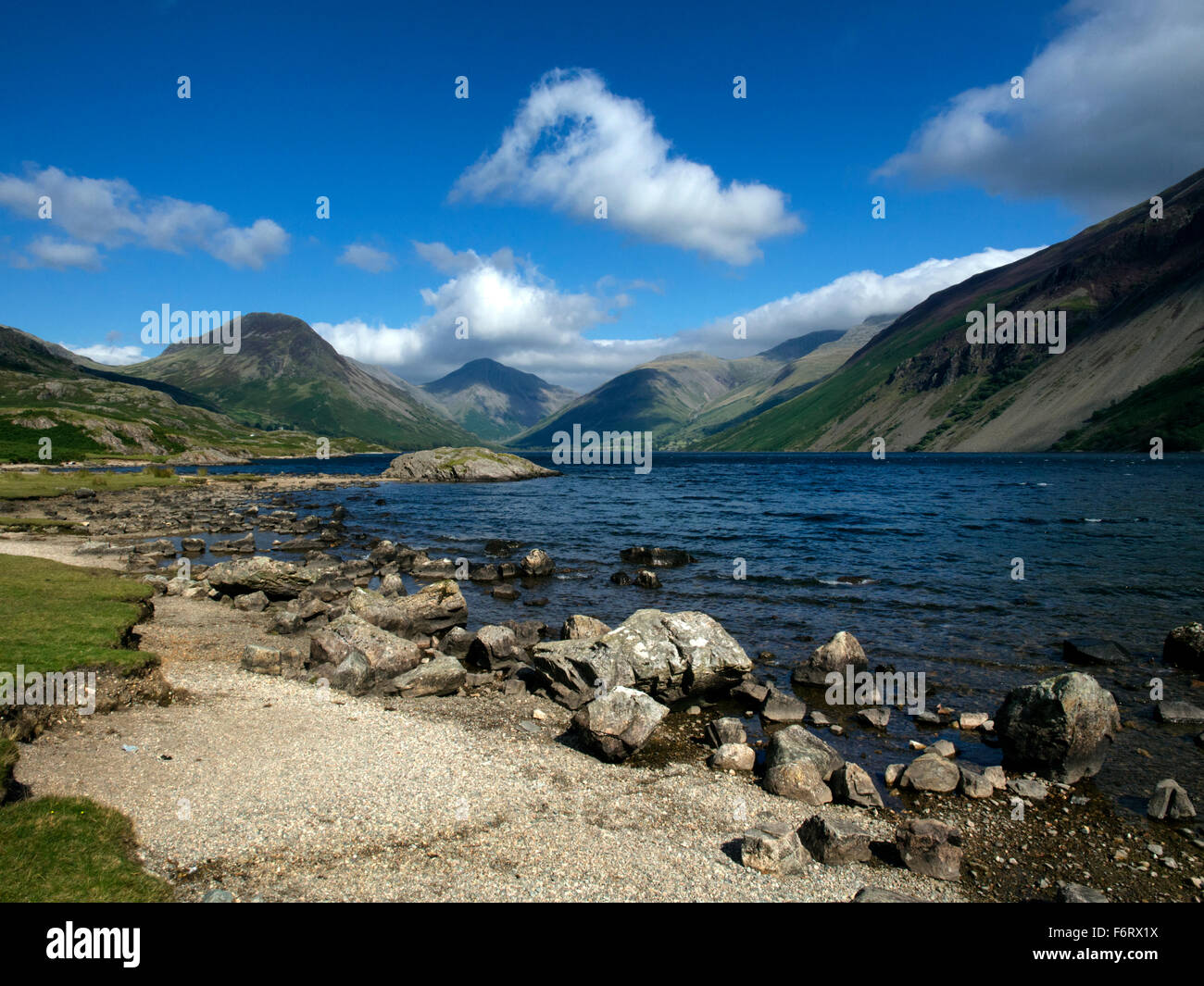 View to Wasdale Head over Wast Water in the English Lake District Stock ...