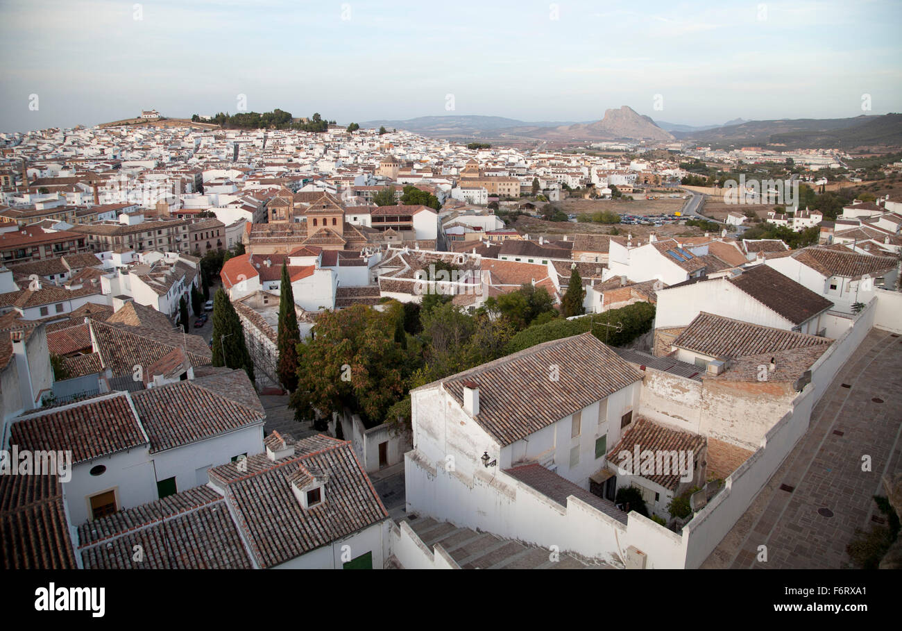 Aerial view of the town of Antequera in Malaga Stock Photo - Alamy