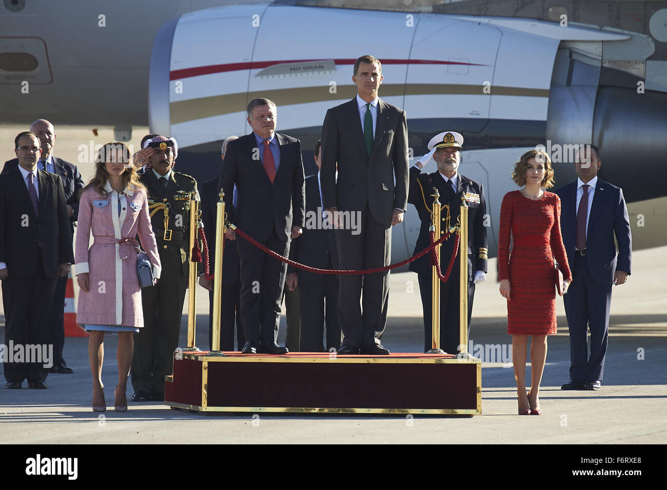 Madrid, Spain. 19th Nov, 2015. King Felipe VI of Spain and Queen ...