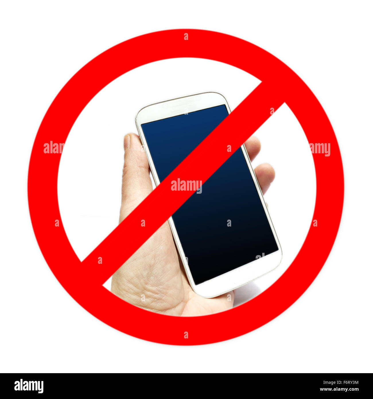 Prohibition Stop Sign Hand Symbol High Resolution Stock Photography and ...