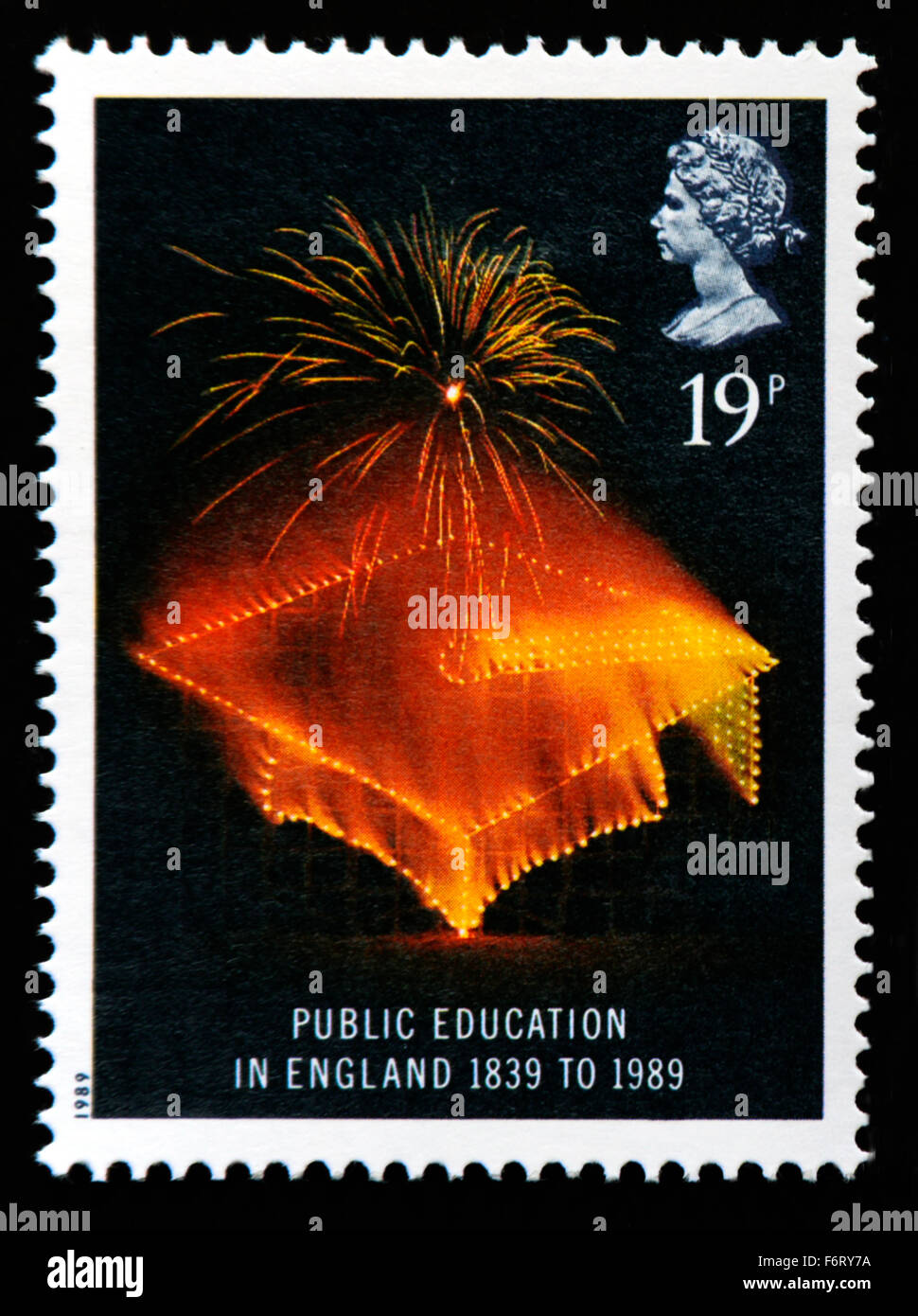 Postage stamp. Great Britain. Queen Elizabeth II. 1989. Anniversaries ...