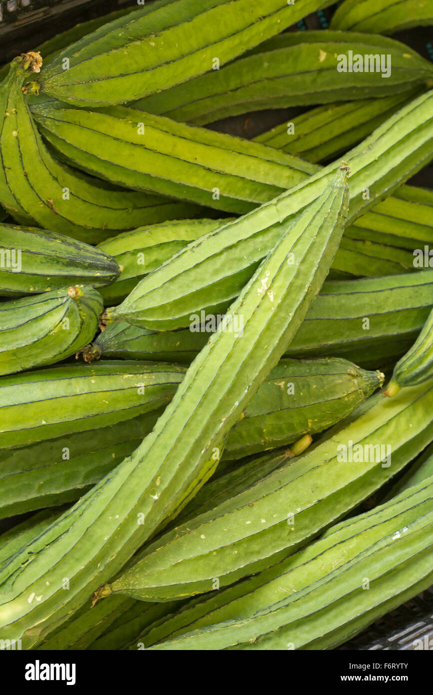 Pile of ripe okra for sale at local farmers market Stock Photo - Alamy