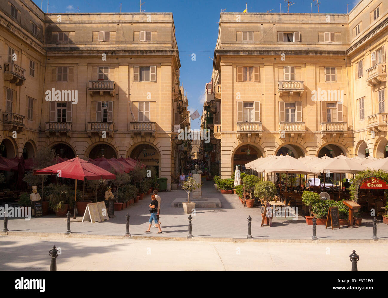 Independance square Valetta Malta Stock Photo - Alamy