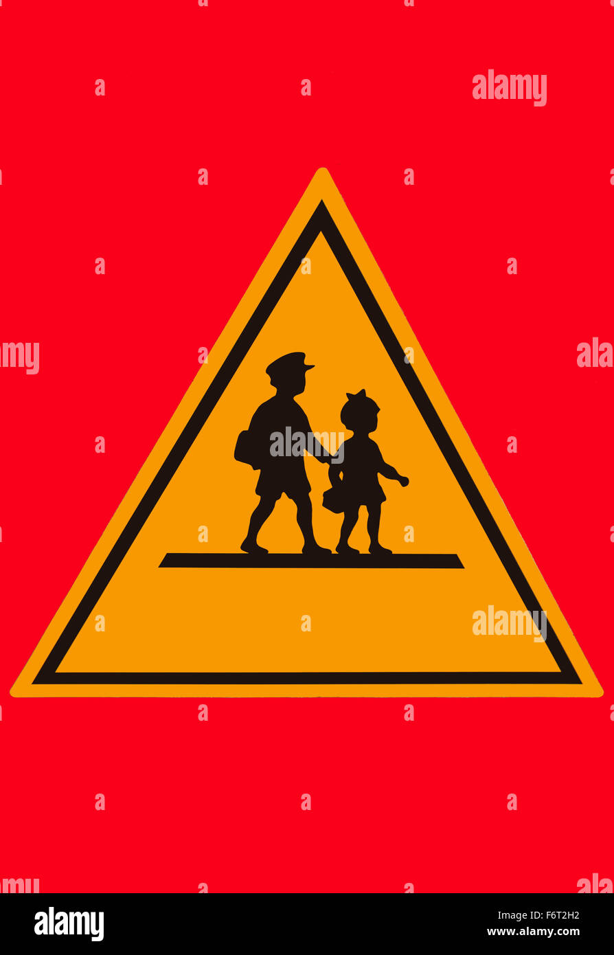 Warning Student Sign Stock Photo - Alamy
