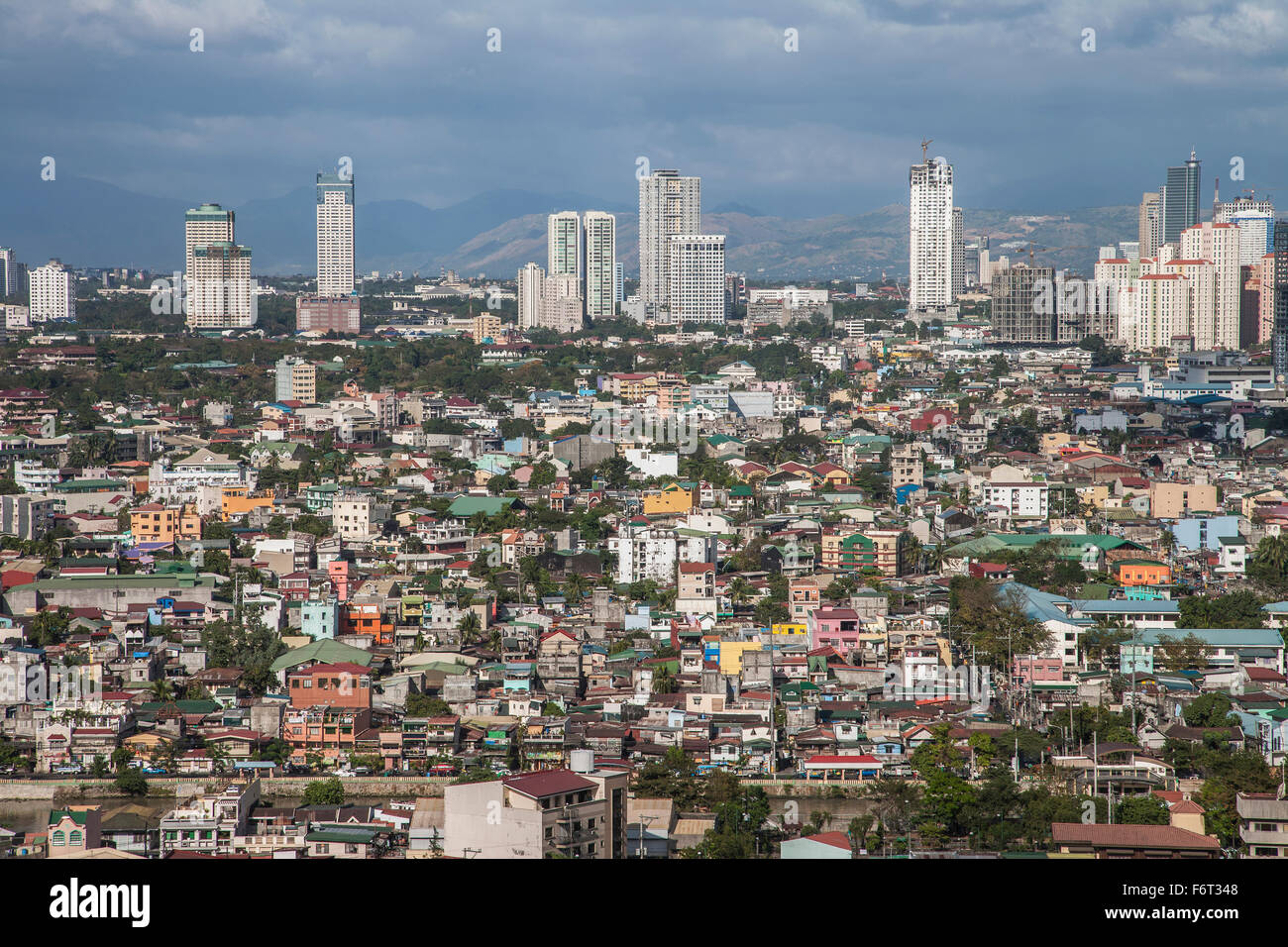 Aerial view of Manila cityscape, Manila, Philippines Stock Photo - Alamy