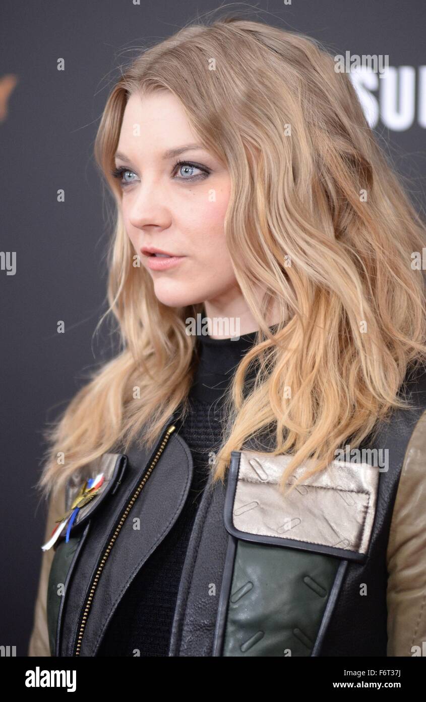 New York, NY, USA. 18th Nov, 2015. Natalie Dormer at arrivals for THE ...