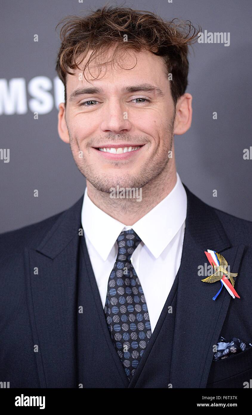 New York, NY, USA. 18th Nov, 2015. Sam Claflin at arrivals for THE ...