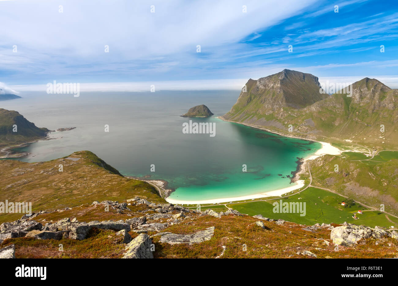 Scenic fjord on Lofoten islands Stock Photo - Alamy