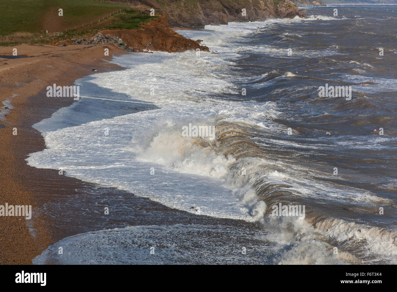 Waves crash onto beach hi-res stock photography and images - Alamy