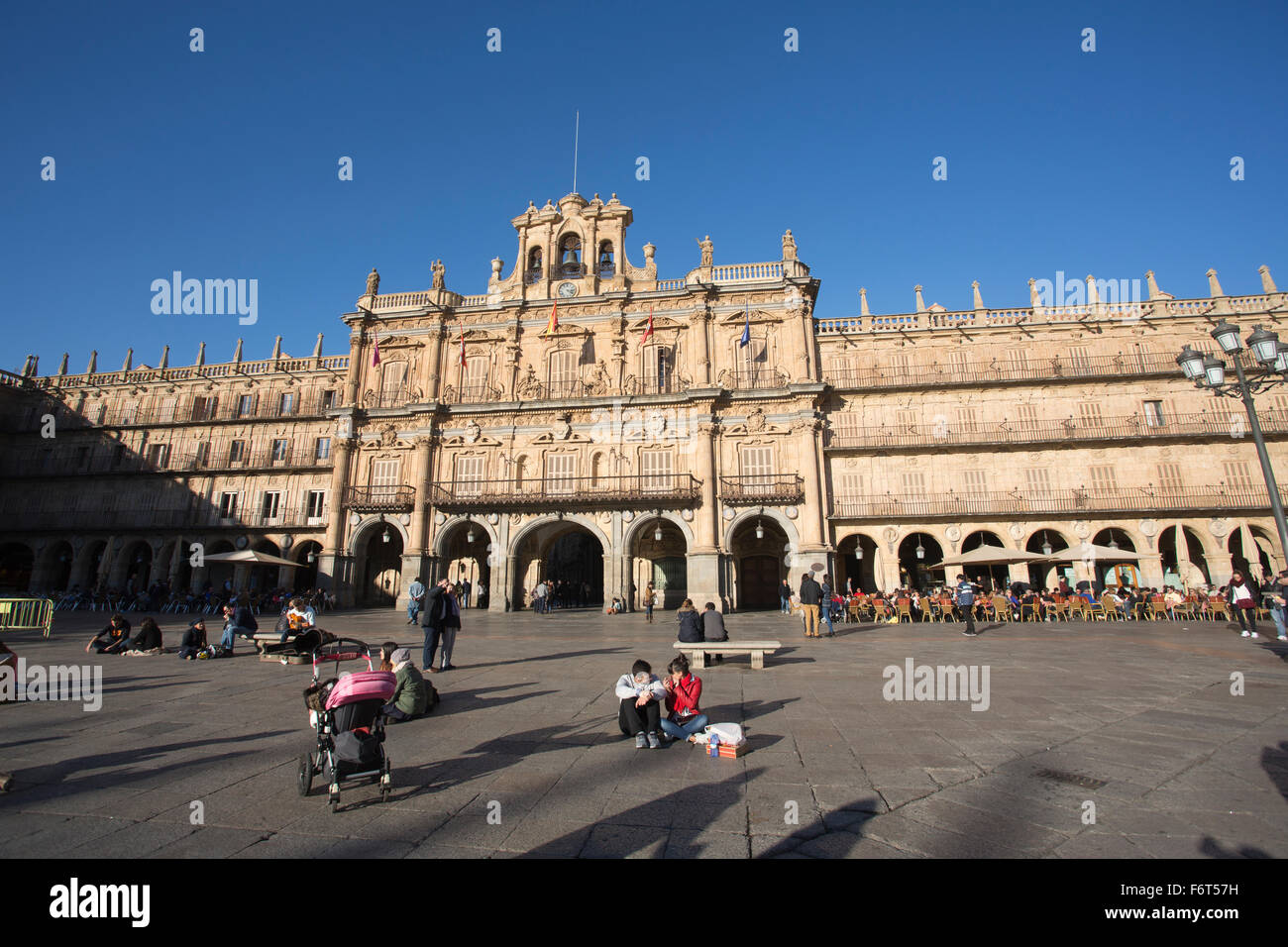 Plaza Mayor, The Old City, Salamanca city in northwestern Spain, UNESCO ...