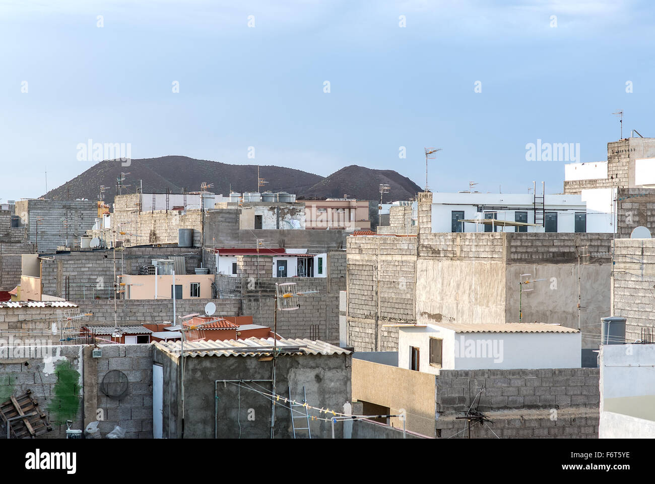 El Fraile neighbourhood. Tenerife, Canary Islands. Spain Stock Photo ...