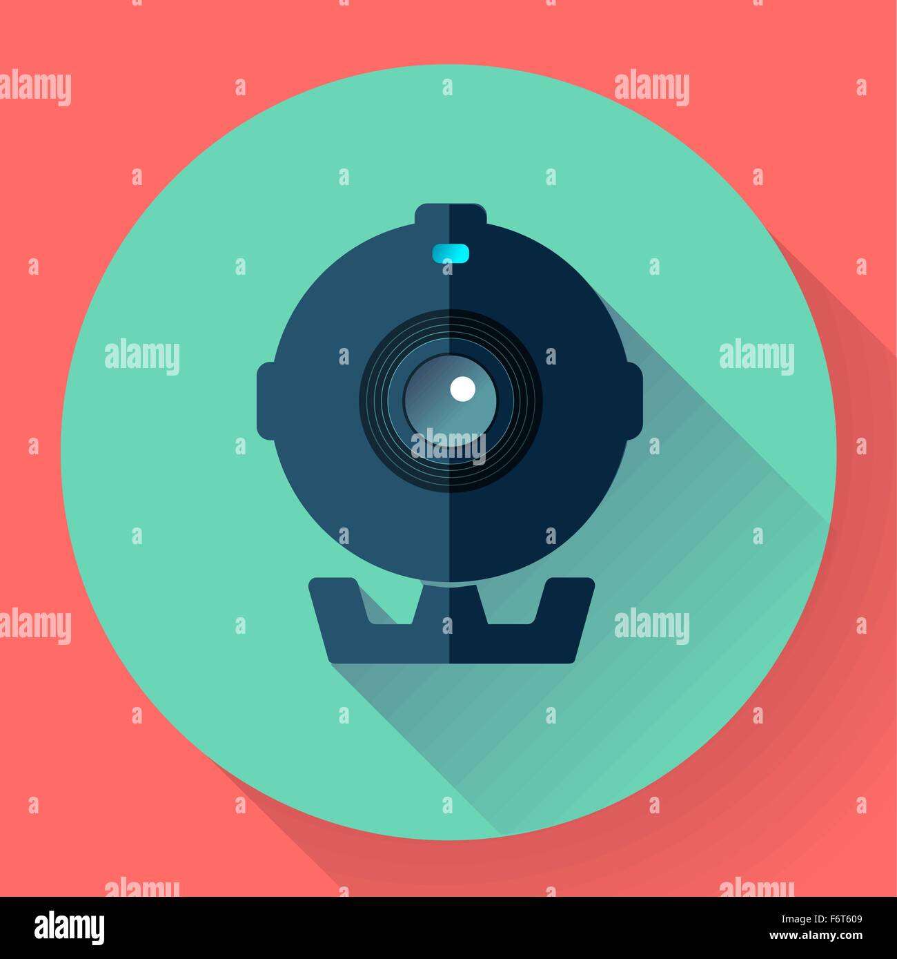 Flat Webcam Icon - Simple vector illustration Stock Vector Image & Art - Alamy