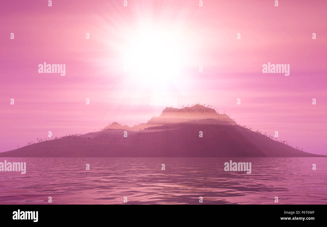 3d sunset hi-res stock photography and images - Alamy