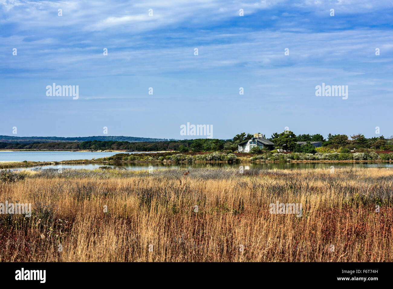Rustic home in secluded waterfront on Tisbury Great Pond, Martha's ...