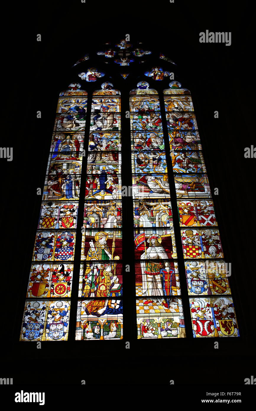 Window in Cologne Cathedral Stock Photo - Alamy