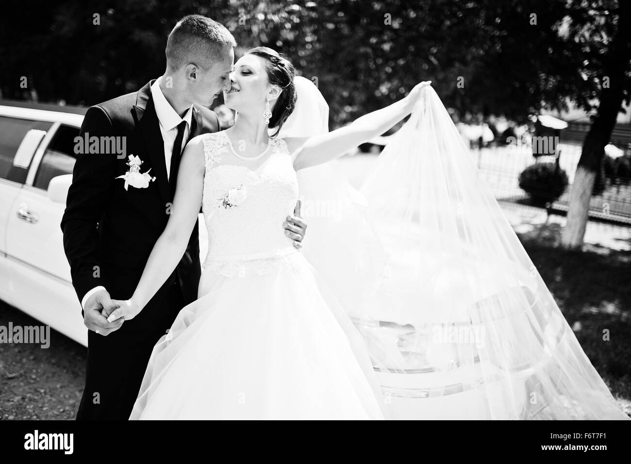 Limousine wedding Black and White Stock Photos & Images - Alamy