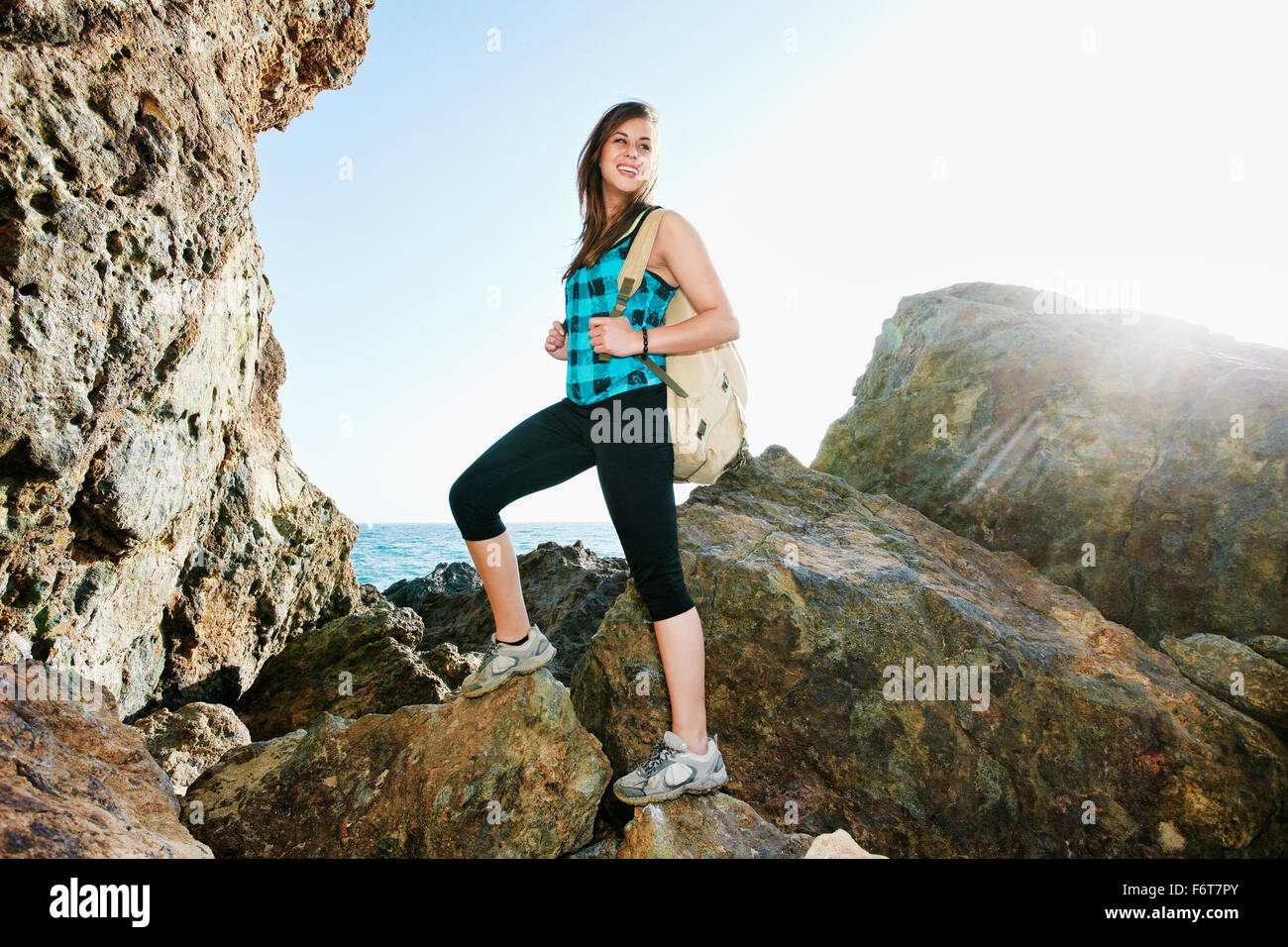 Lady woman hiker hi-res stock photography and images - Alamy