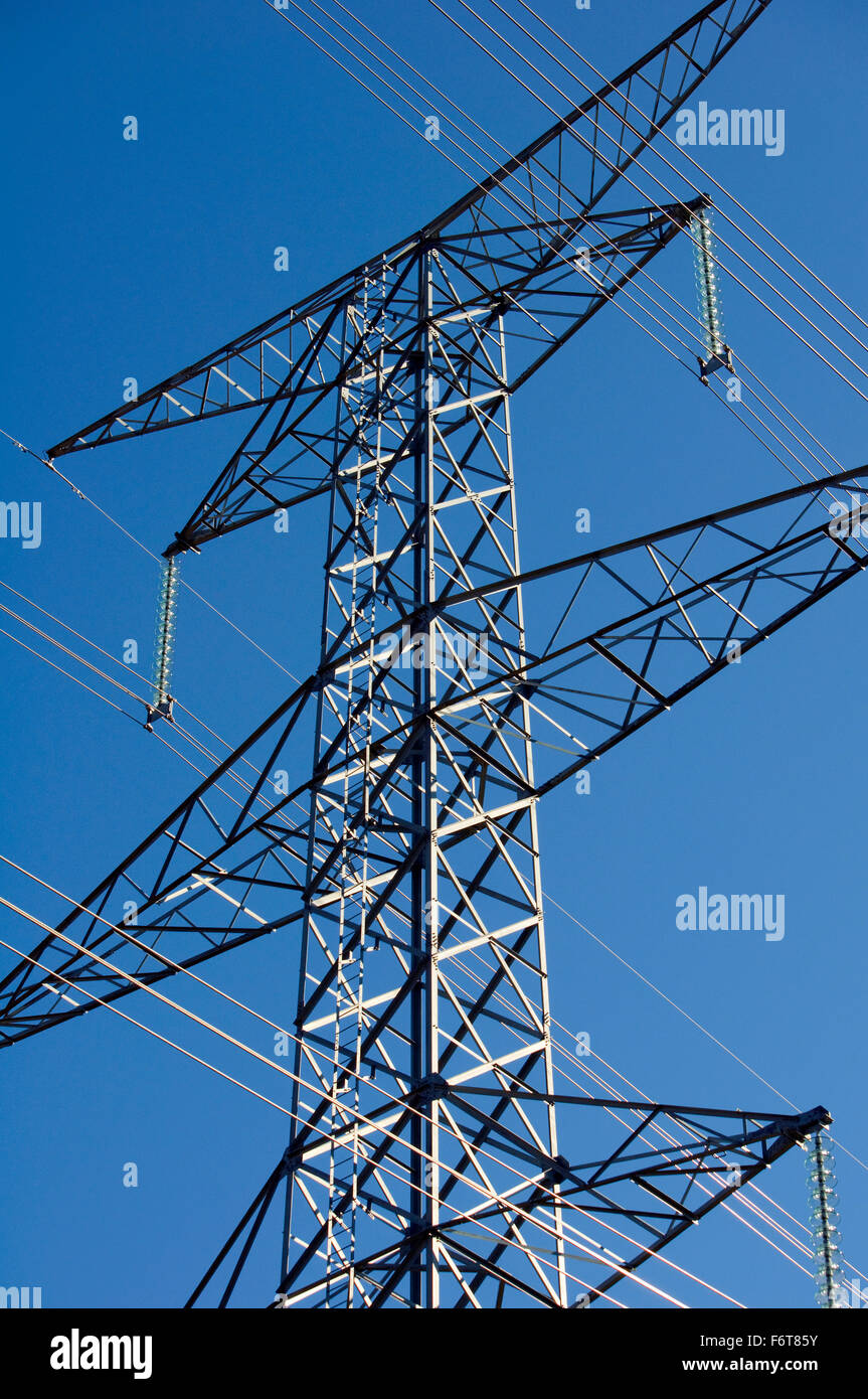 Hydro Electric Transmission towers in Southern Ontario, Canada Stock ...