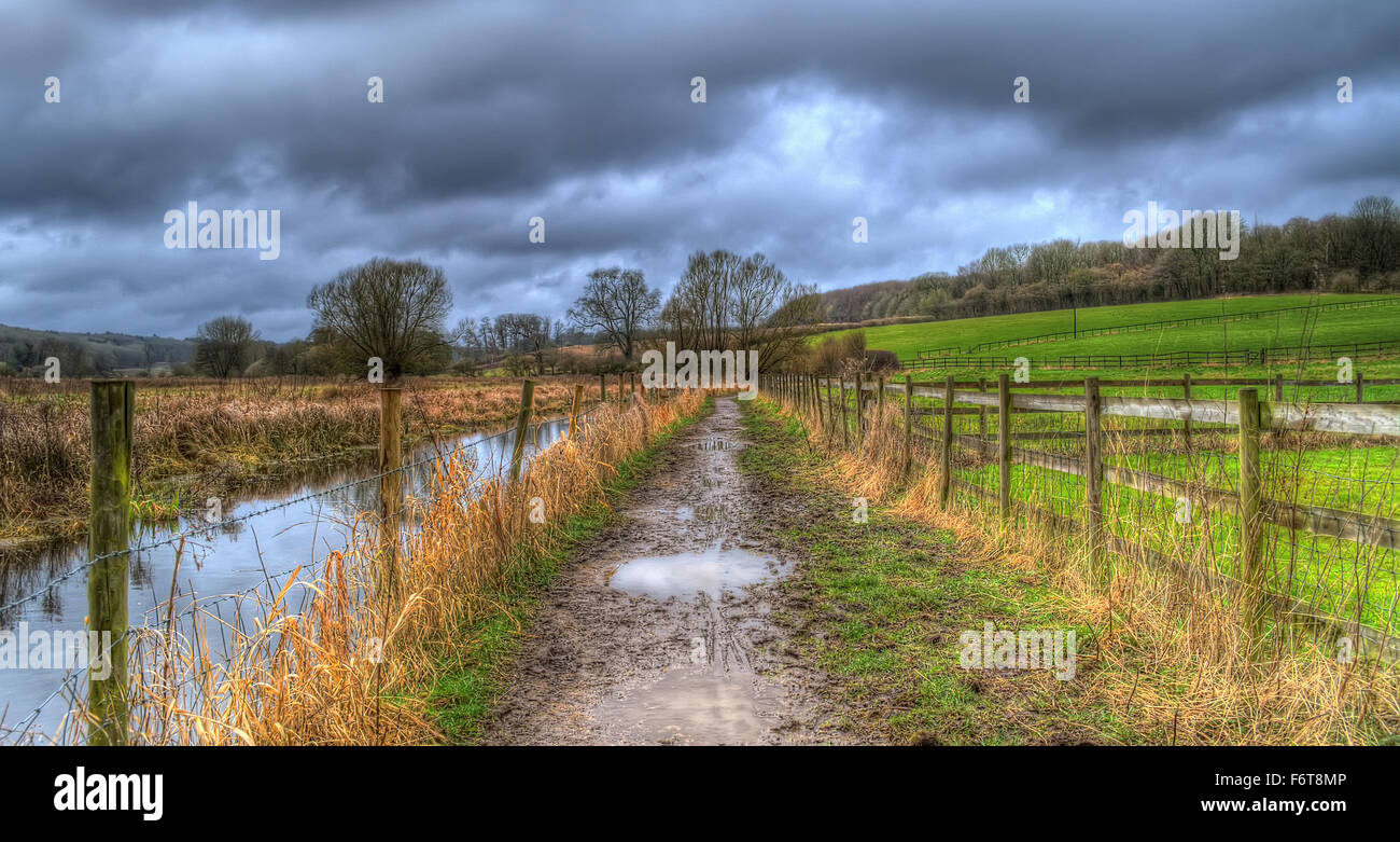 Chess Valley, Chilterns, UK Stock Photo - Alamy