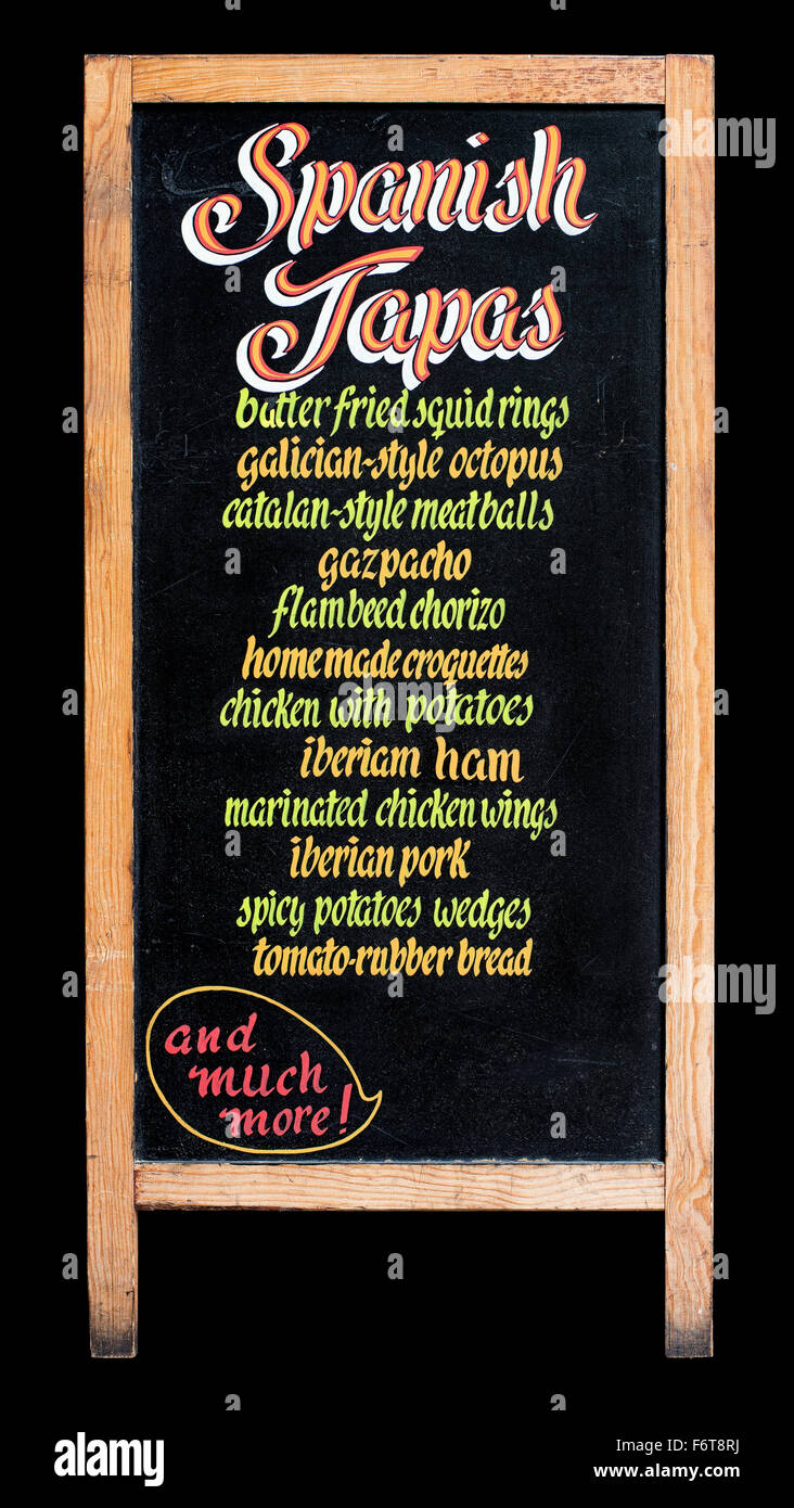Spanish food advertisement hi-res stock photography and images - Alamy