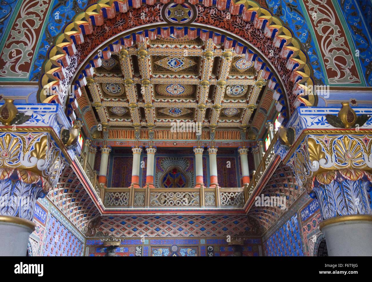REGGELLO, ITALY - MAY 2 2015: Inside the Sammezzano Castle in Italy ...