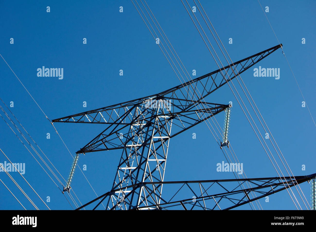 Hydro Electric Transmission towers in Southern Ontario, Canada Stock ...